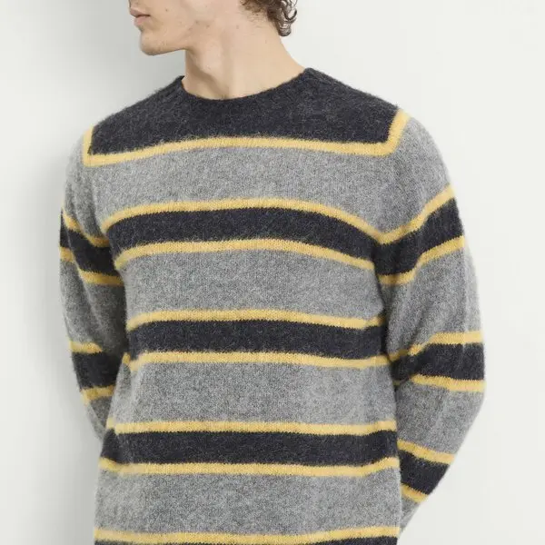 Howlin' Absolute Belter Stripe Jumper - Charcoal