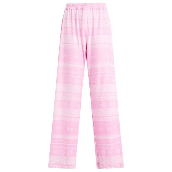 SKIMS Plush Pointelle Pants - Bubblegum Bow Fairisle