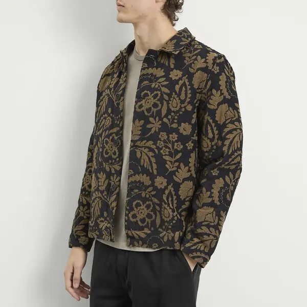 WAX LONDON Iggy Chenille Jacquard Shirt Jacket
