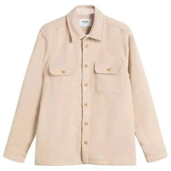 WAX LONDON Lomond Thick Wool Blend Overshirt