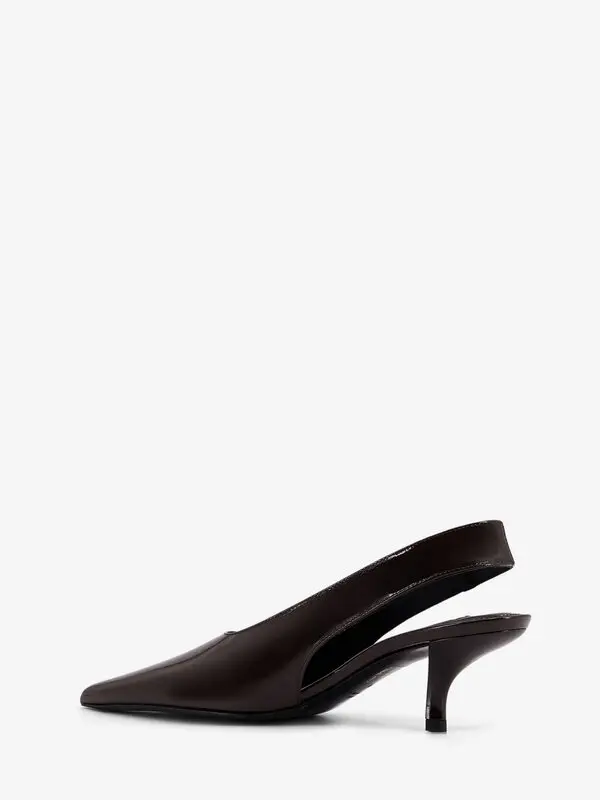 TOTEME Pointed-toe Slingback With Covered Heel - Brown