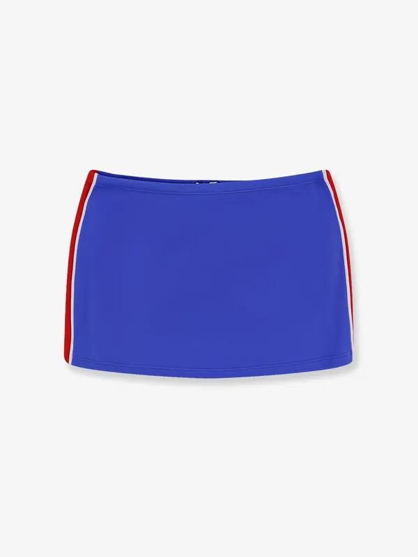 Miu Miu Recycled Polyamide Mini Skirt - Blue