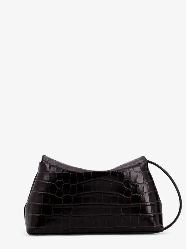 TOTEME T-lock Leather Bag With Croc Effect