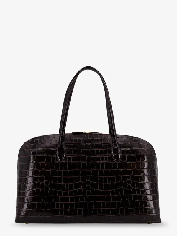 TOTEME Croco Embossed Leather Handbag