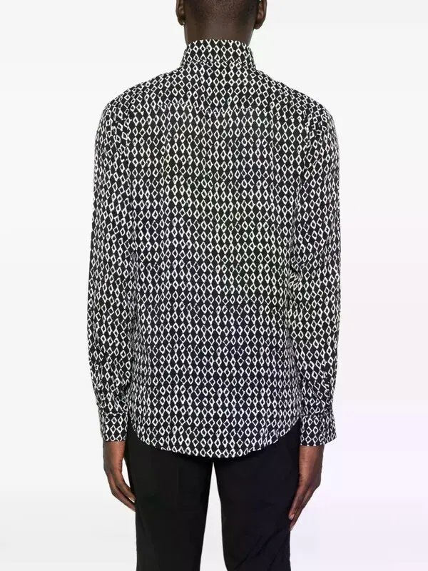 Patrizia Pepe Geometric-print Long-sleeve Shirt