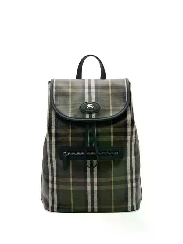 Burberry Tartan-pattern Backpack - Green