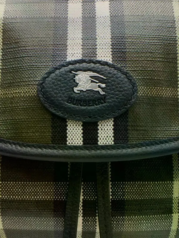 Burberry Tartan-pattern Backpack - Green