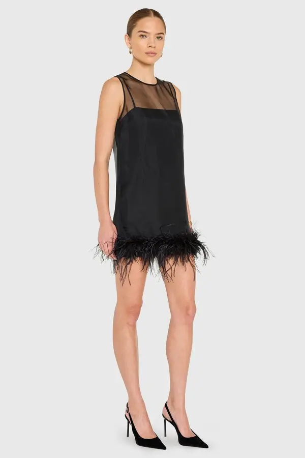 Amanda Uprichard Minnie Silk Organza Mini Dress