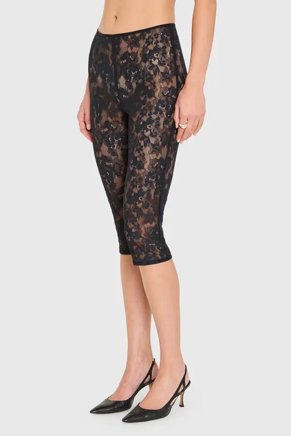 Amanda Uprichard Nico Capri Pants In Lace