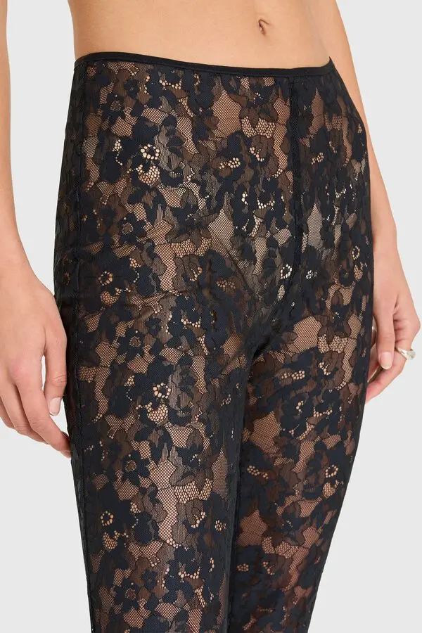 Amanda Uprichard Nico Capri Pants In Lace