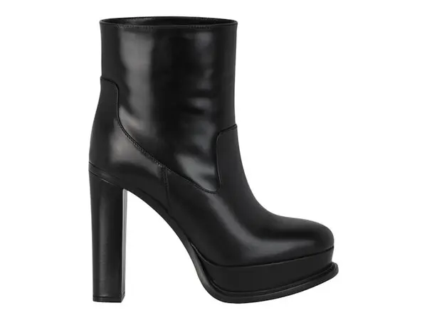 Alexander McQueen Leather Ankle Boots