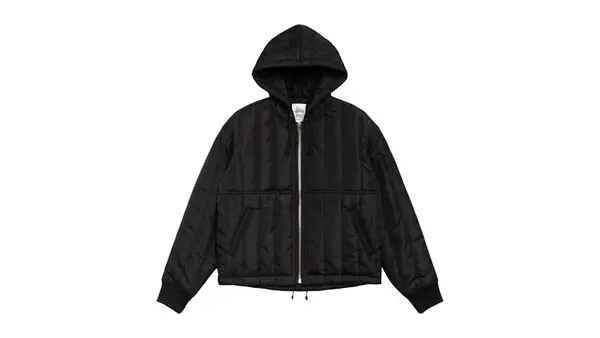 StÜssy Quilted Nylon Work Jacket - Black