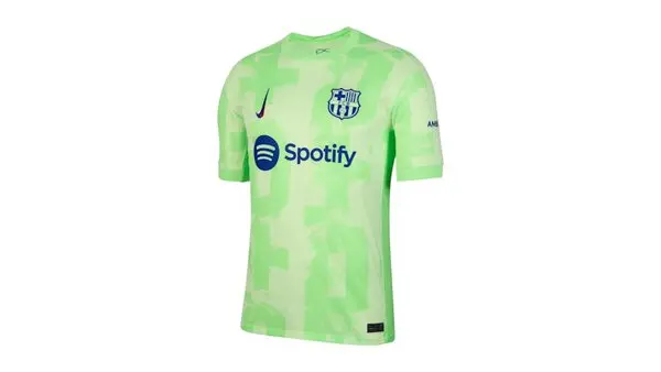 Nike F.c. Barcelona 2024/25 Stadium Third Replica Jersey - Barely Volt/lime Blast