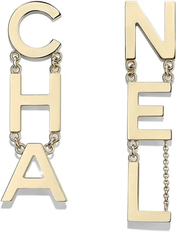 Chanel Letter Earrings