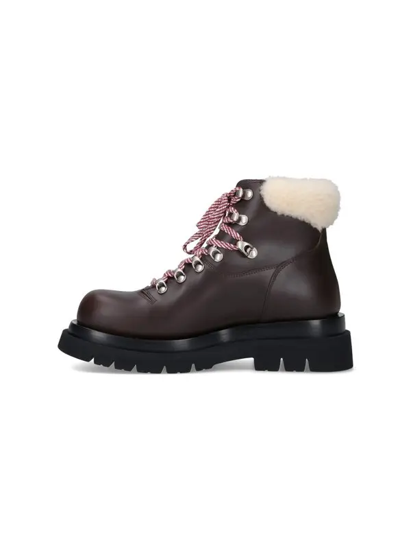 Bottega Veneta Lug Ankle Boots - Brown