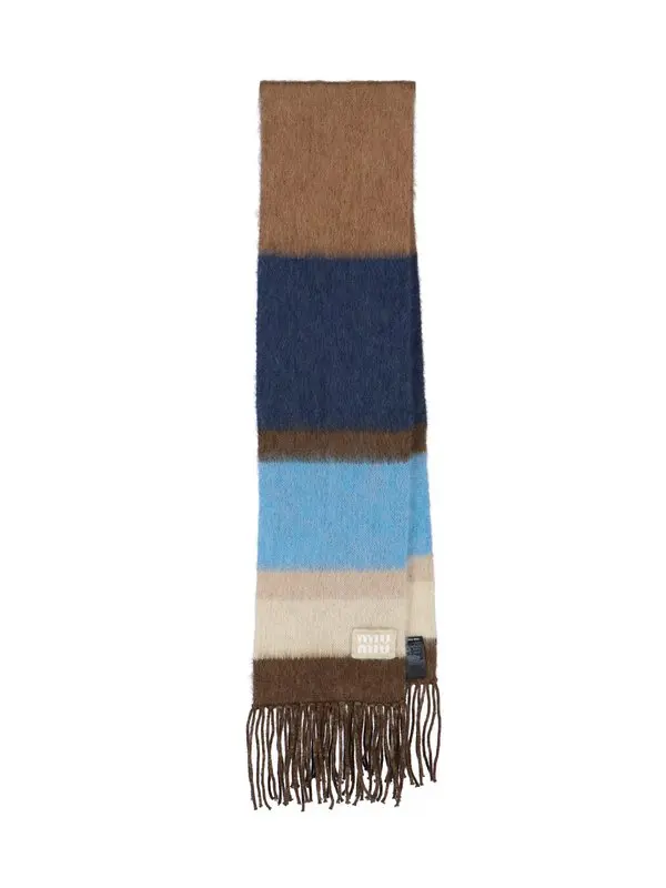 Miu Miu Mohair Blend Scarf - Multi