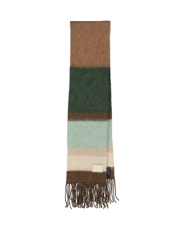 Miu Miu Mohair Blend Scarf - Multi