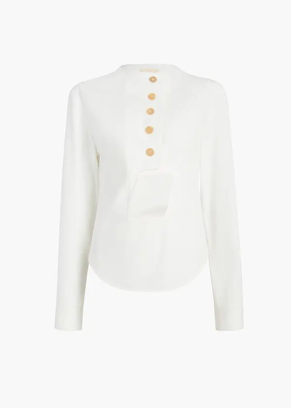 Khaite Poe Top - Chalk