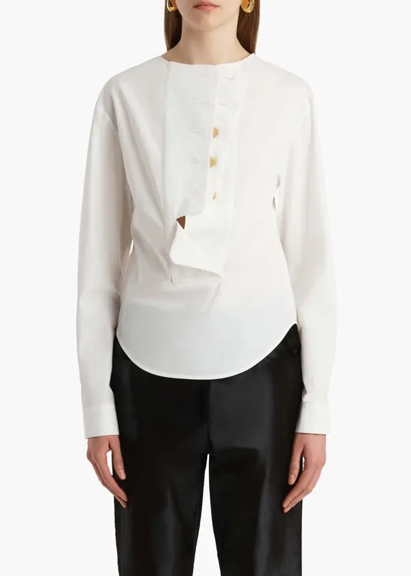 Khaite Poe Top - Chalk