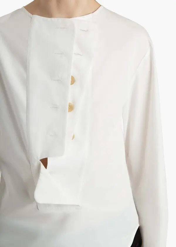 Khaite Poe Top - Chalk