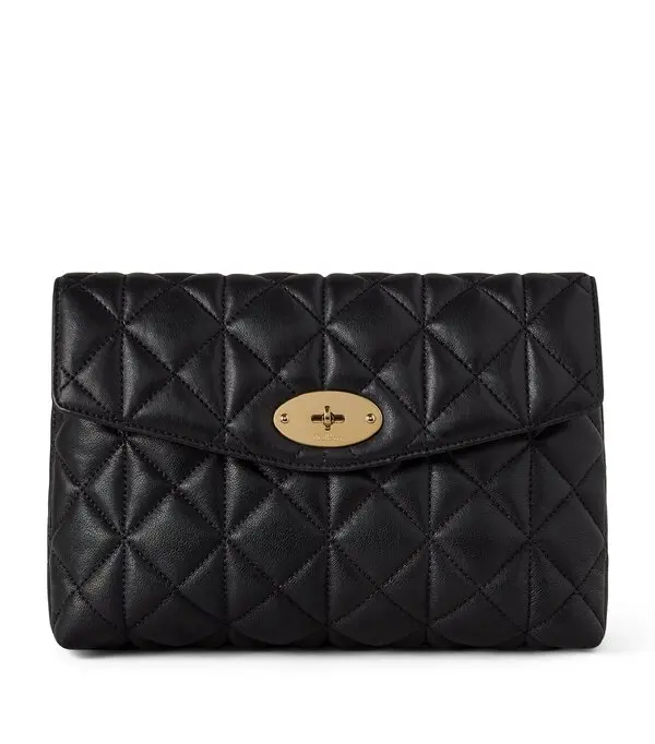 Mulberry Large Leather Darley Cosmetic Pouch - Black