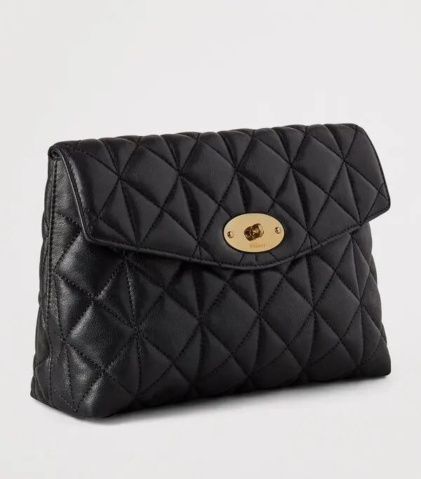Mulberry Large Leather Darley Cosmetic Pouch - Black