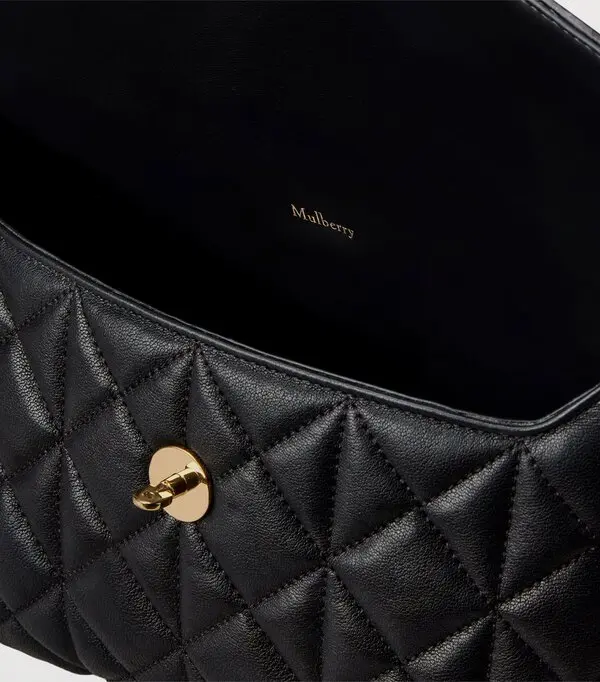 Mulberry Large Leather Darley Cosmetic Pouch - Black
