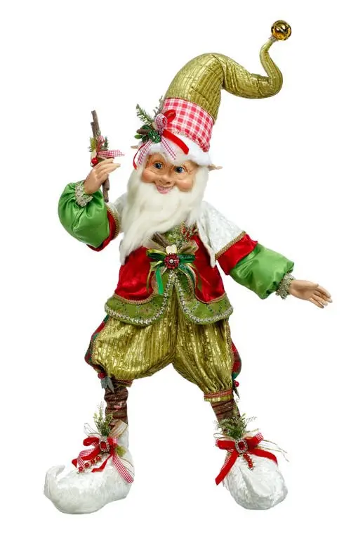 MARK ROBERTS North Pole Apple Cinnamon Elf - Pistachio Green