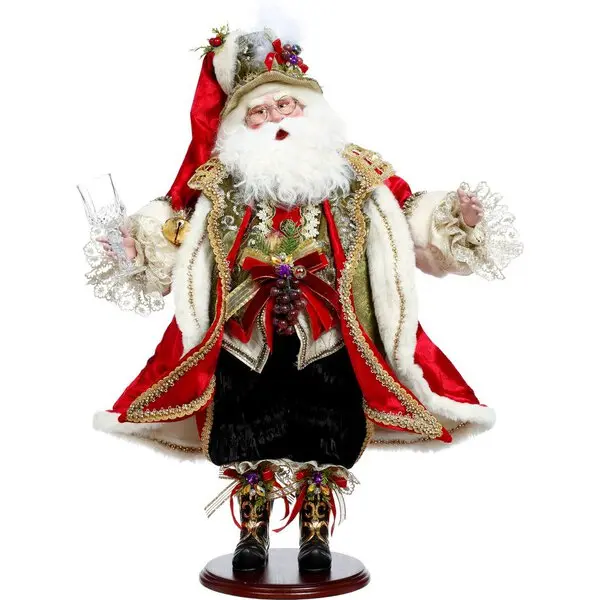 MARK ROBERTS Christmas Toast Santa - Red