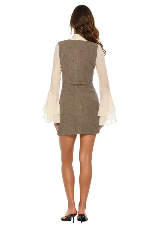 ALEXIA ADMOR Lila Printed Dress - Herringbone
