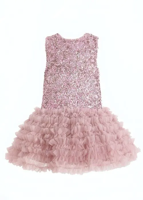 TULLEEN Sequin And Tulle Party Dress