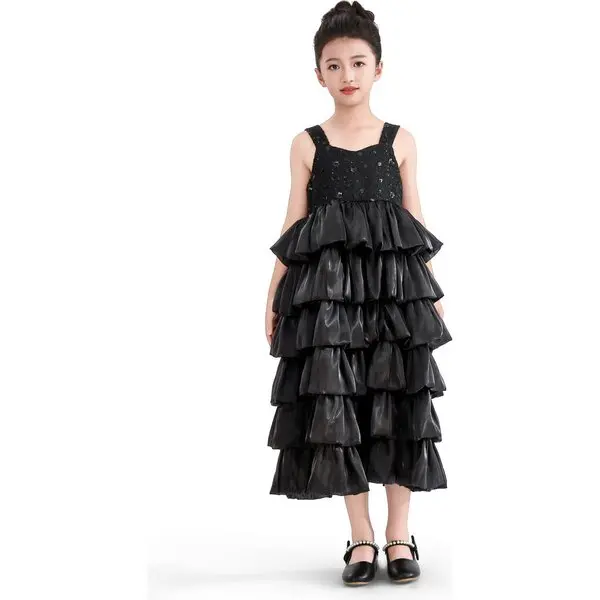 TULLEEN Ruffle Tiered Gala Dress