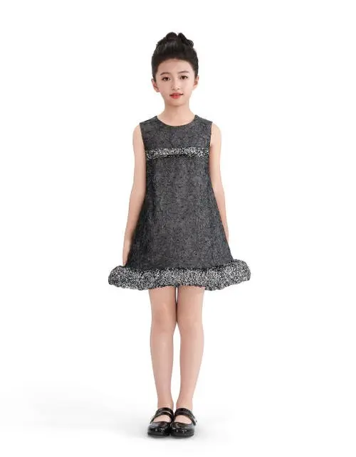 TULLEEN Speckled A-line Dress