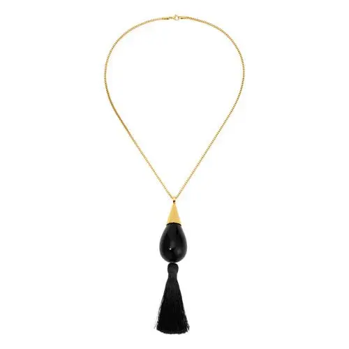 HEAVEN MYAHEM Marlowe Tasseled Pendant Necklace - Gold