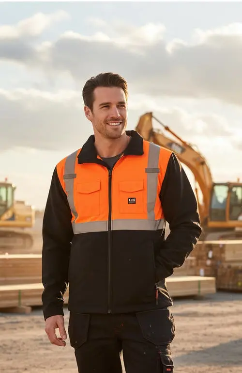 CANADA WEATHER GEAR Hi-visibility Work Jacket - Orange