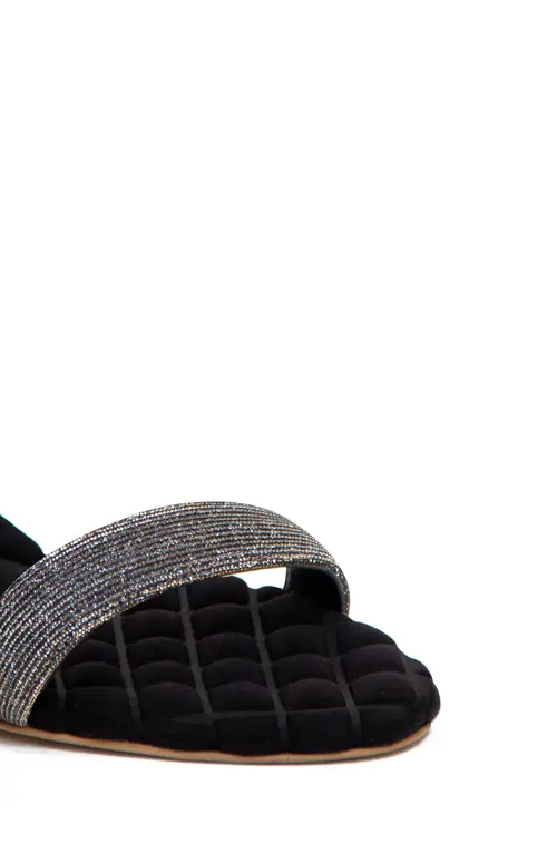Aera Claudia Slingback Heel Sandal - Metallic Lurex