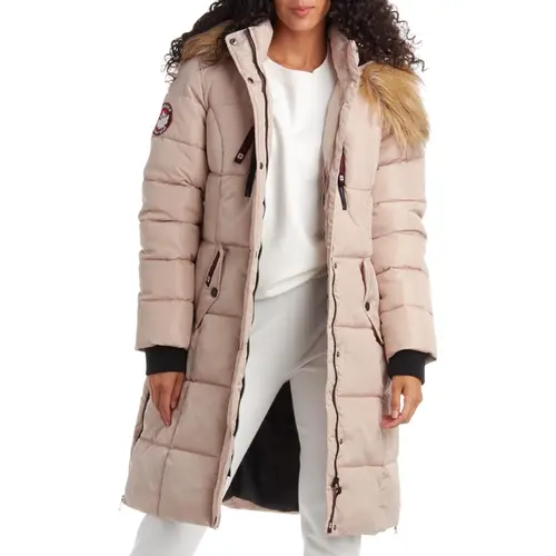 CANADA WEATHER GEAR Heavyweight Long Parka Jacket - Sand