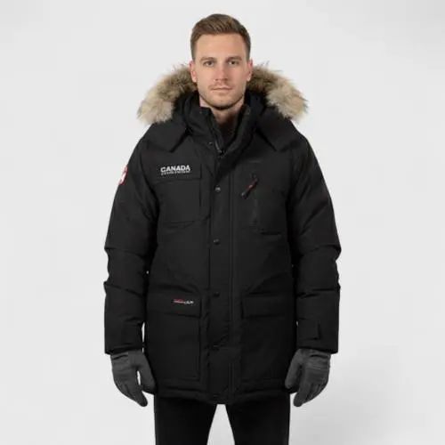 CANADA WEATHER GEAR Heavyweight Arctic Parka - Black