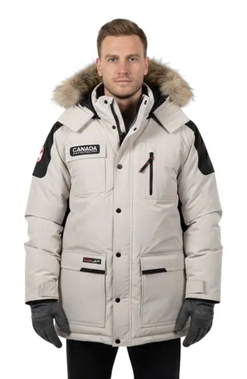 CANADA WEATHER GEAR Heavyweight Arctic Parka - Stone