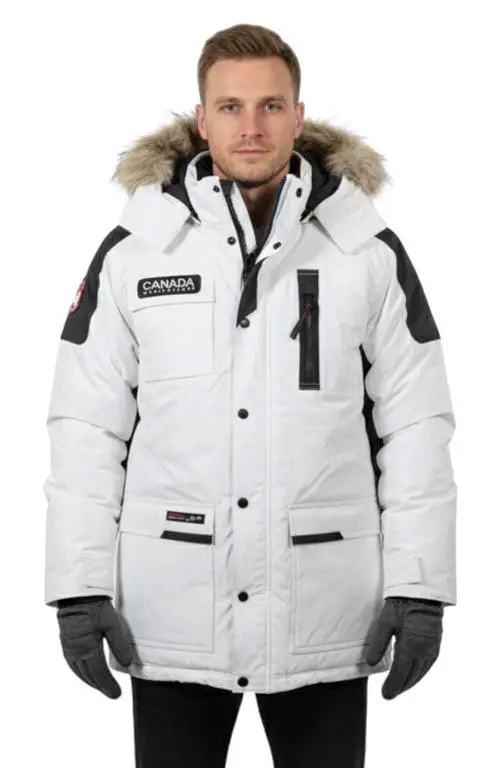 CANADA WEATHER GEAR Heavyweight Arctic Parka - White