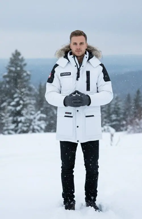CANADA WEATHER GEAR Heavyweight Arctic Parka - White