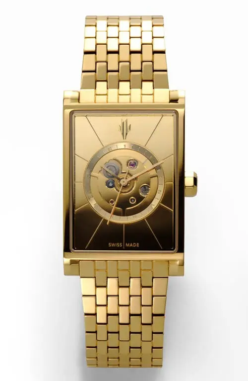 VIEREN Mirror Swiss Automatic Watch - Gold
