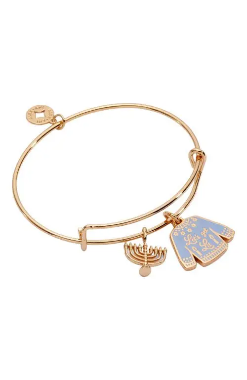 ALEX AND ANI Hanukkah Bangle Bracelet - Gold