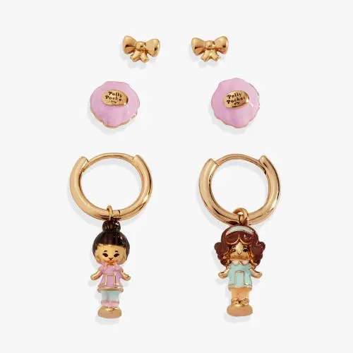 ALEX AND ANI Polly Pocket Earring Set - Gold