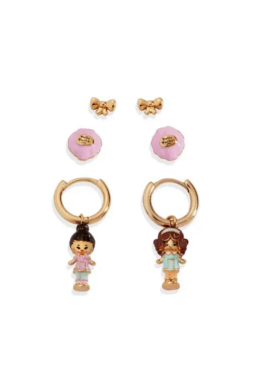 ALEX AND ANI Polly Pocket Earring Set - Gold