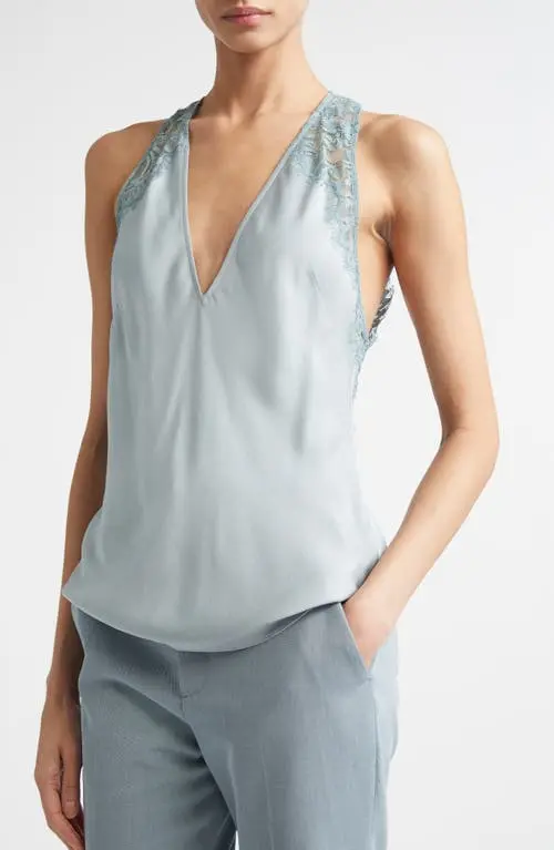 A.L.C. Wes Lace Accent Sleeveless Top