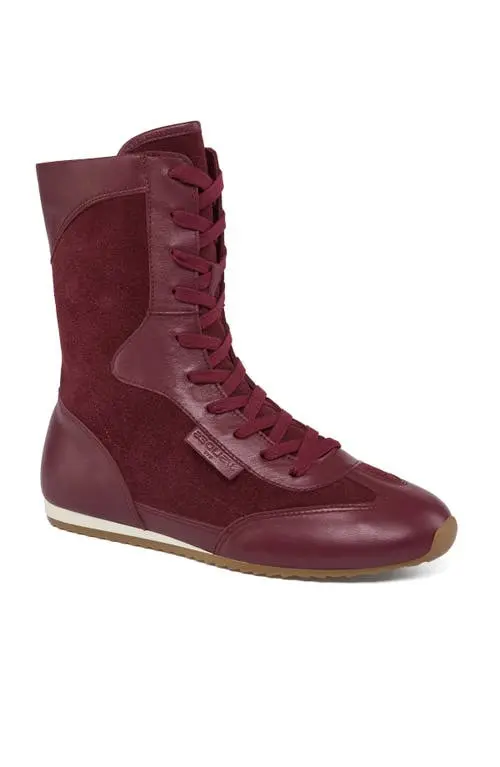J/SLIDES NYC Phoenix High Top Sneaker - Medium Red