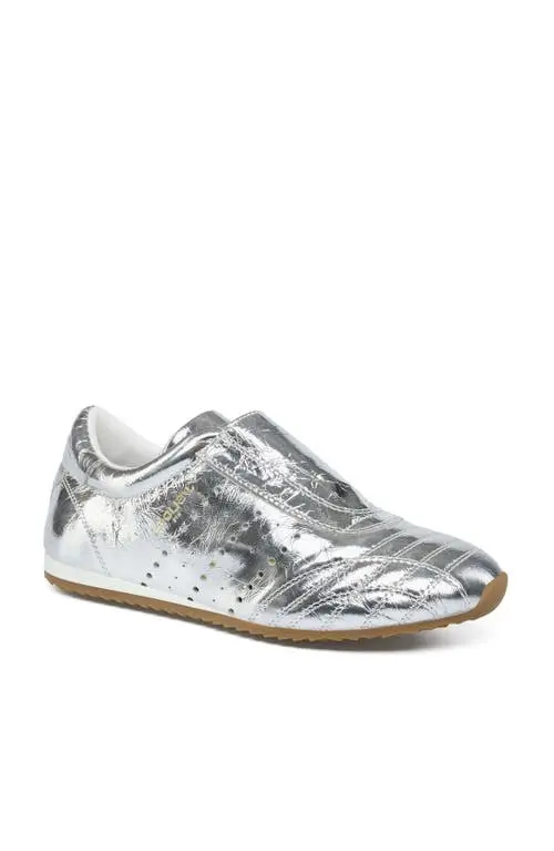 J/SLIDES NYC Paris Leather Sneaker - Silver