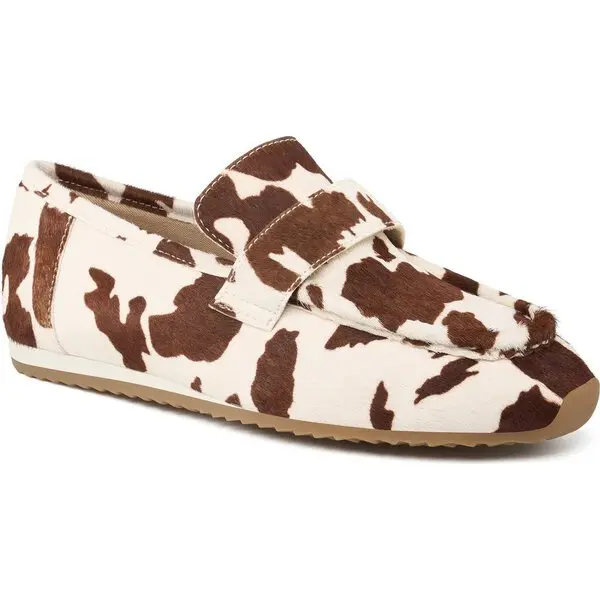 J/SLIDES NYC Palmer Leather Loafer - Medium Brown