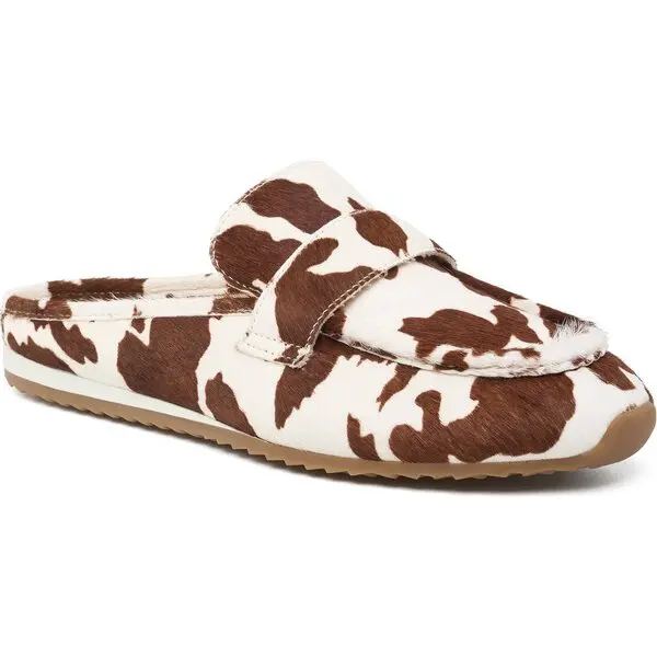 J/SLIDES NYC Paula Leather Mule - Brown